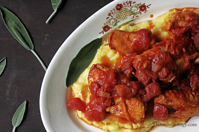 In the Vintage Kitchen: Sage Smothered Chicken with Polenta – In the ...