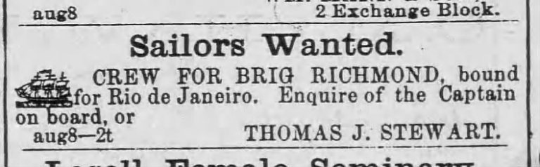 On This Day in 1861: Brooklyn Want Ads, Hot Grog and A Sailor’s Time ...